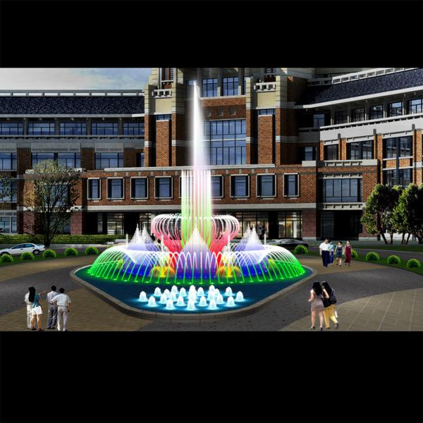 Quality Stainless Circle Water Fountain High Spray Signal Control for sale