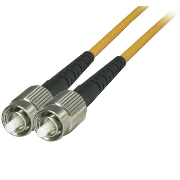 Quality 3.0mm OS2 SC UPC Simplex Fiber Optic Patch Cables PVC Yellow Jacket for sale