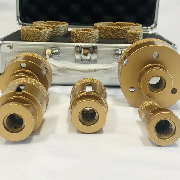 Quality Wax Filled Dry Porcelain Diamond Core Drill Bits 20-68mm Outer Diameter for sale
