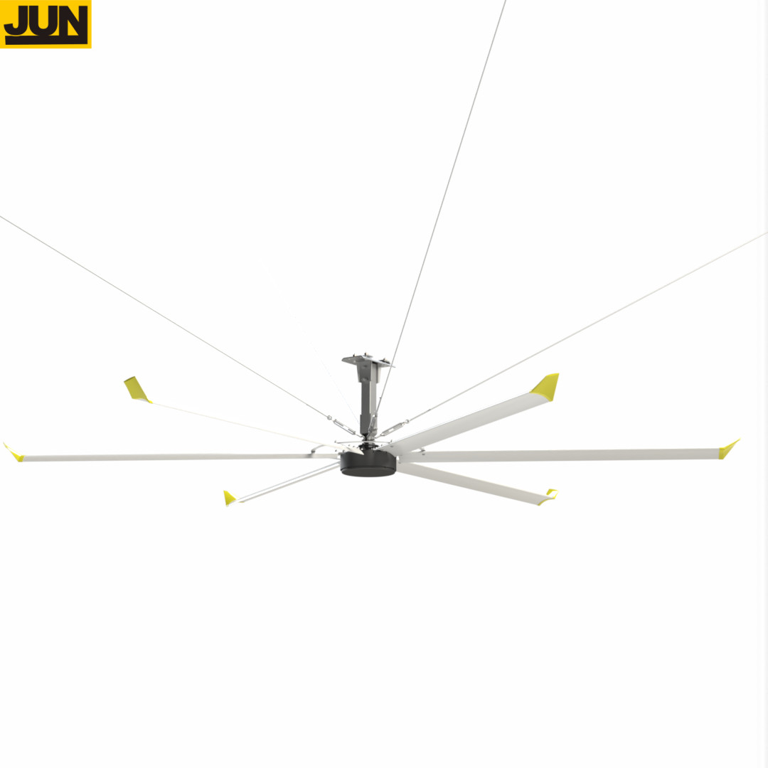 Quality Natural Breeze System with Large Industrial HVLS Ceiling Fan for sale