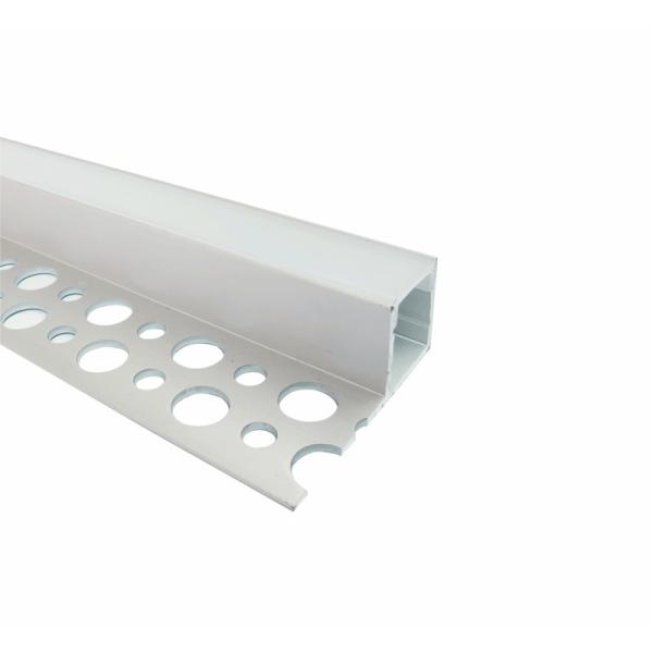 Quality RoHS IP45 Sandblasting LED Plasterboard Profile PC PMMA Recessed Led Strip for sale