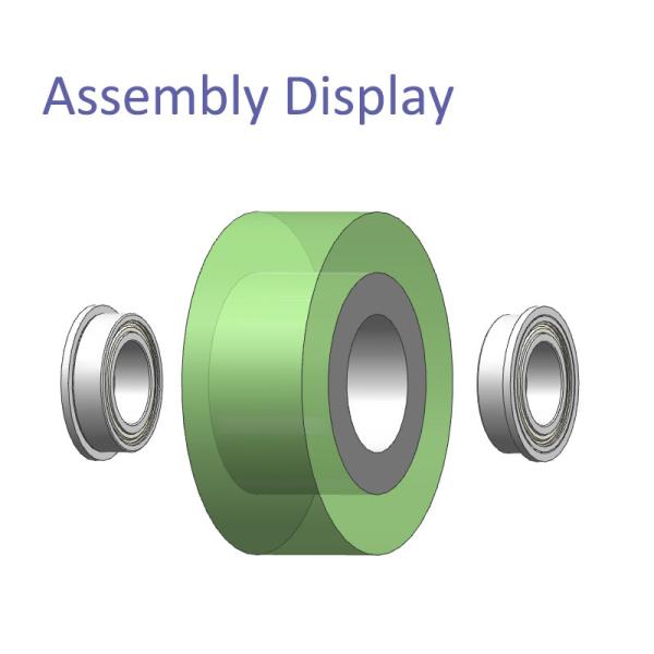 Quality Nylon Urethane Plastic Coated Bearings Custom Cast Precision PU Covered for sale