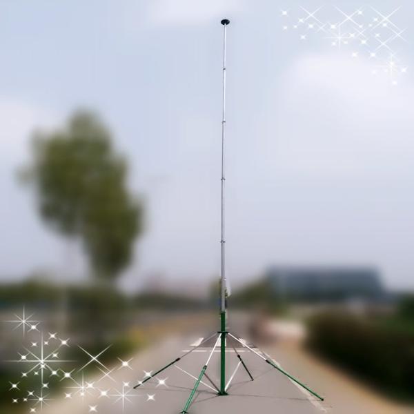 Quality Sectional Lightweight 15M Tv Antenna Telescopic Mast for sale