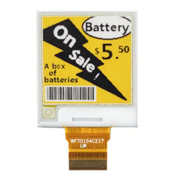Quality 1.54 Inch 200*200 E-Paper Price Tag display, ESL E-Ink Black, White And Yellow Three-Color Eink Screen for sale