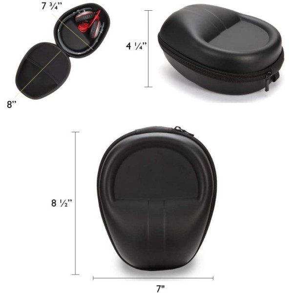 Quality Brilliant Hard Shell BSCI Headphone Carrying Case Full Protection for sale