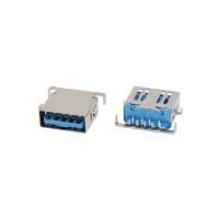 Quality Single Port USB 3.0 Connector Female DIP Offset With SS Shielding H1.36mm for sale