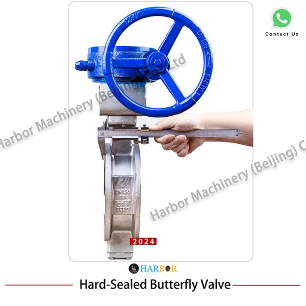 Quality Cast Steel Triple Eccentric Manual Worm Gear Wafer Butterfly Valve D373H-16C in for sale