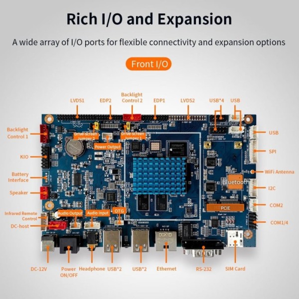 Quality P3X Smart POS Terminal Mainboard with Primary LVDS, Secondary LVDS, Primary EDP, Secondary EDP for sale