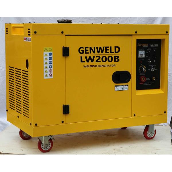 Quality Portable Silent Diesel Welder Generator with 170A Welding Current 4.0kW Output Power and 35% Duty Cycle for sale
