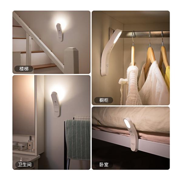Quality 1W Induction Night Light Built In USB Rechargeable Night Lamp With Motion Sensor for sale