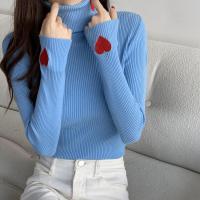 China Autumn Winter Women Knit Sweater , High Neck Knit Sweater factory