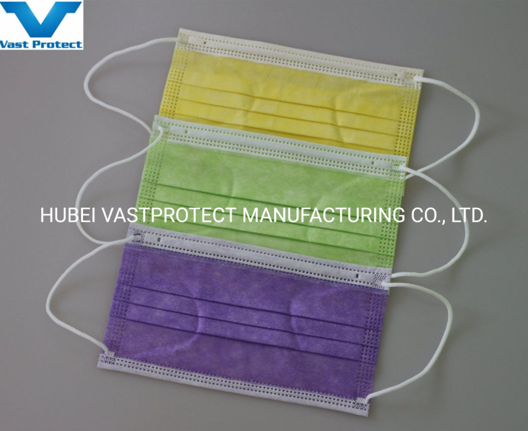 PP 3ply Earloop Non-Woven Disposable Face Mask
