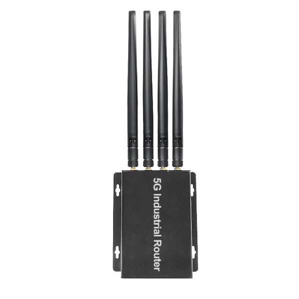 Quality Practical Black Industrial Modem Router 1000Mbps 2 Gigabit Ports for sale