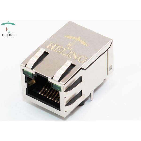 Quality 10p10c 1G Integrated Magnetic RJ45 Single Port Connector For PC Motherboard for sale