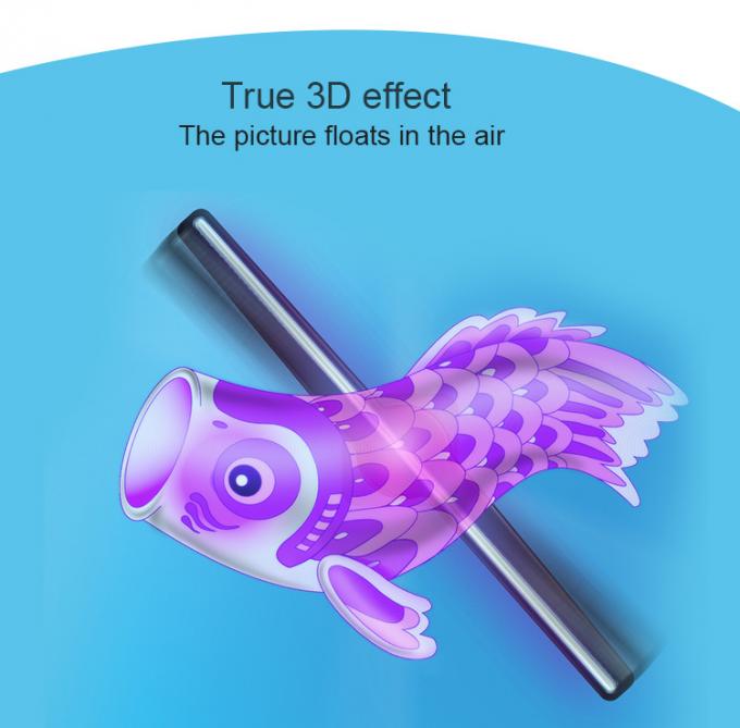 65cm Length 3D Hologram Fan LED Display, WIFI/TF card Update Holgraphic Fan LED Advertising  Player