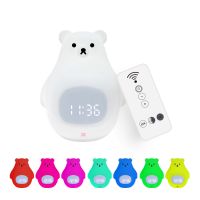 Quality Soft Silicone Bear Led Night Lamp Touch Sensing Sleeping Lights With Timing & for sale