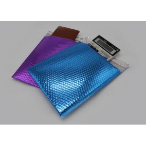 Quality Shimmer Gloss Metallic Bubble Mailers , Sliver And Matte Padded Bubble Bags for sale