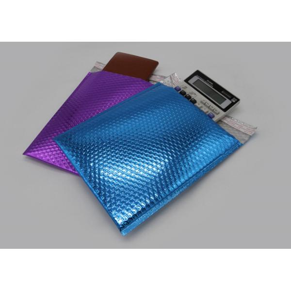 Quality Shimmer Gloss Metallic Bubble Mailers , Sliver And Matte Padded Bubble Bags for sale