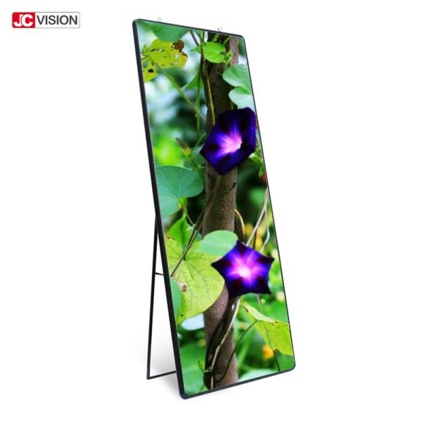 Quality HD P6 P4 DIY Smart Mirror Billboard Movable Floor Standing Touchscreen Smart for sale