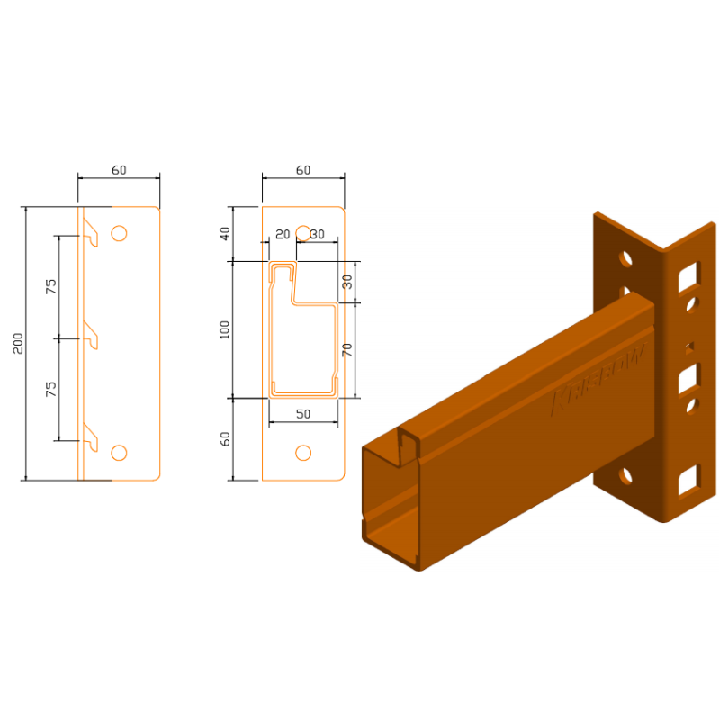 Interlocked P beam