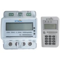 Quality DIN Rail Split Keypad Single Phase Prepaid Electricity Meter With CIU for sale