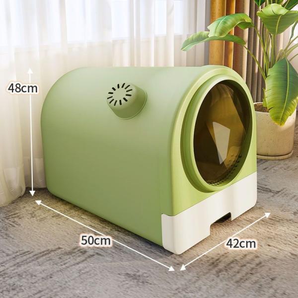 Quality OEM Waterproof Smart Cat Litter Box Night Light Automatic Litter Box Odor for sale