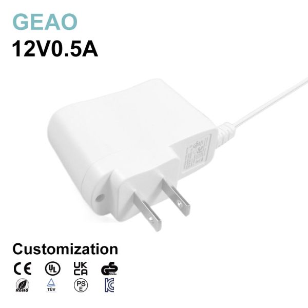Quality Reliable 12V 0.5A Power Adapter 6W Wall Power Supply Long Lasting for sale