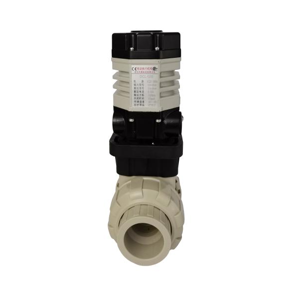 Quality Compact Electric Actuated PP-H Ball Valve Double Trunnion for sale