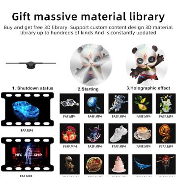 Quality Stand Out from the Crowd 3d Floating Holograms led fan for Unique Advertising for sale