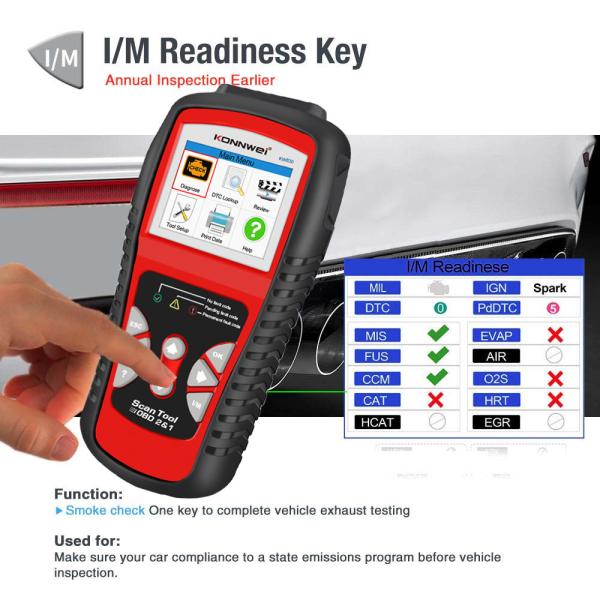 Quality Enhanced OBD2 Diagnostic Code Reader Kw830 2.8 Inches Big TFT Color Screen for sale