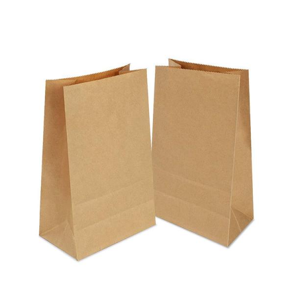 Quality Kraft Biodegradable Disposable Tableware Candy Paper Bag Without Handle BSCI for sale