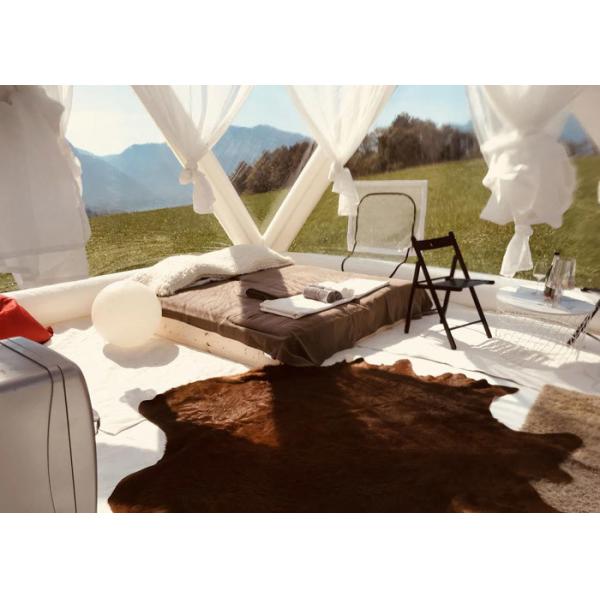 Quality Outdoor Portable Clear Pvc Inflatable Camping Tent With Airtight Frame For for sale
