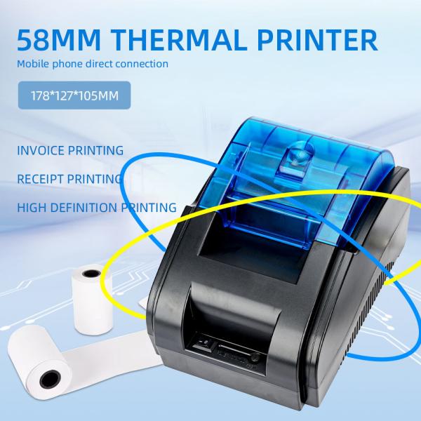 Quality 58mm Bluetooth Wireless Thermal Printer No Ink with Max. Resolution 384 Dots for sale