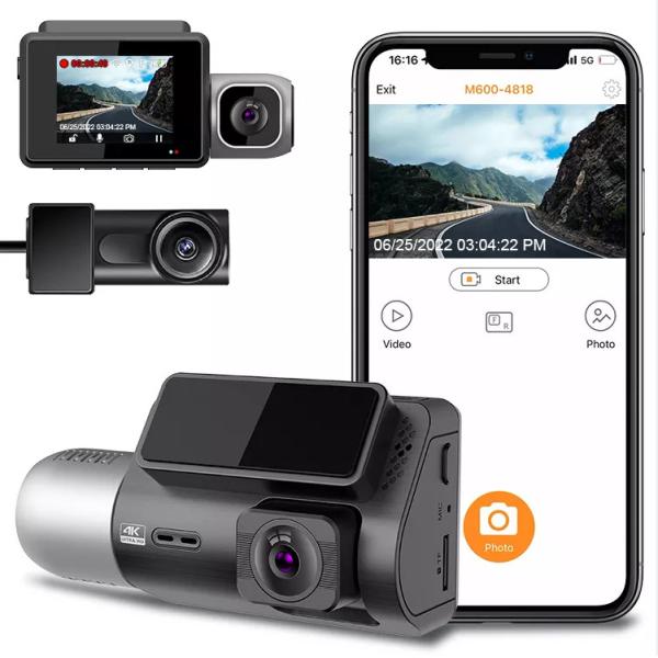 Quality 3Channel Dashcam Wifi 4k 2Inch IPS 4g ADAS Mirror Blackbox for sale