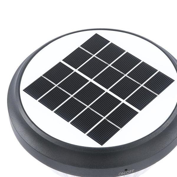 Quality Solar Energy Column Head Lamp for Outdoors Patio Pathway Landscape Illumination for sale