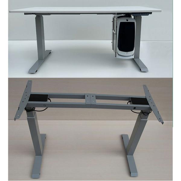 Quality Height Adjustable Modern Boss Study Dual Motor Electric Standing Desk with Metal for sale