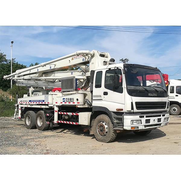 Quality 265KW 37m Refurbished Beton Pump Isuzu Truck Mounted Good Condition for sale