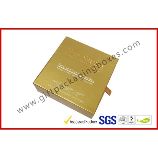 Quality Golden USB Drawer Luxury Gift Boxes With Foil And Embossed Logo for sale