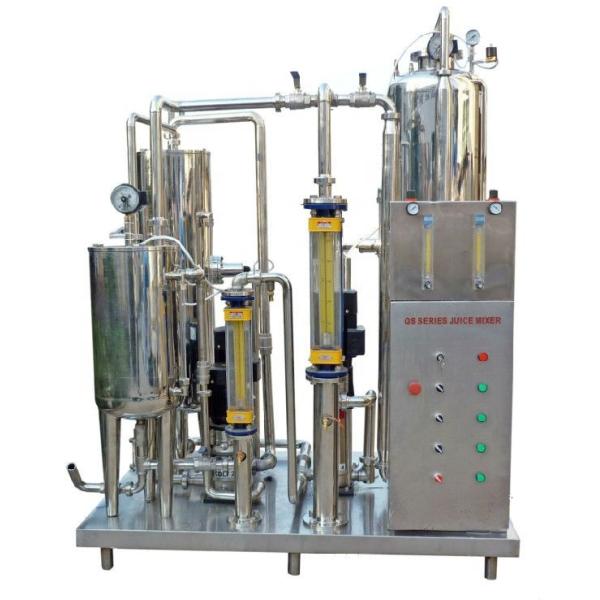 Quality 2000L/H Fully Automatic 3 Tank Carbonated Drinks Mixing Machine with 99.9% CO2 for sale