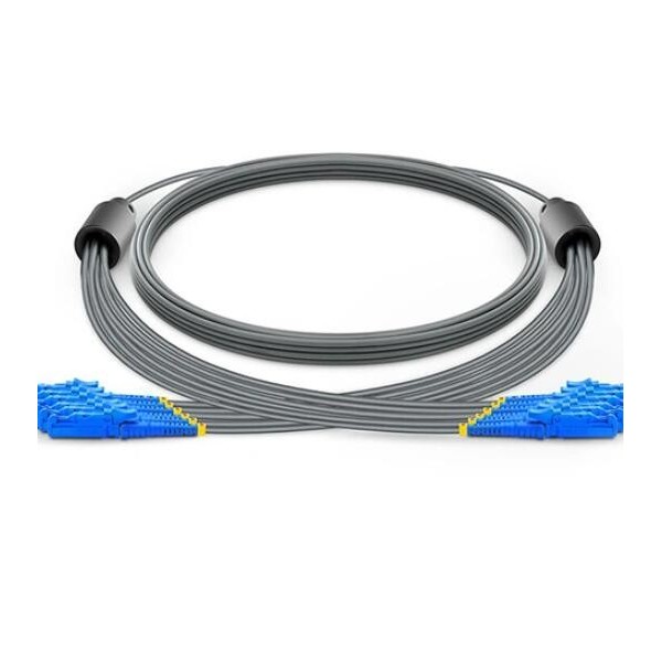 Quality Armored Fiber Optic Patch Cable 6 Core OS2 E2000 To E2000 Single Mode High Density for sale