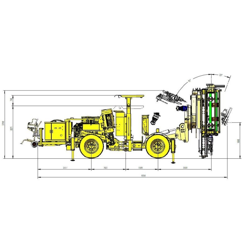 Mining Hydraulic Drilling Rig Tunnel MID-Deep Hole Drilling Rig Tunnel Drill