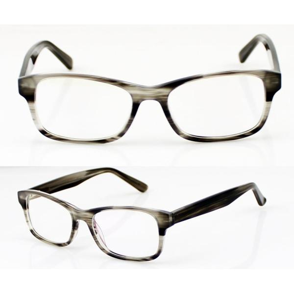 Quality Rectangle Handmade Acetate Flexible Eyeglasses Frames For Men, Ladies for sale