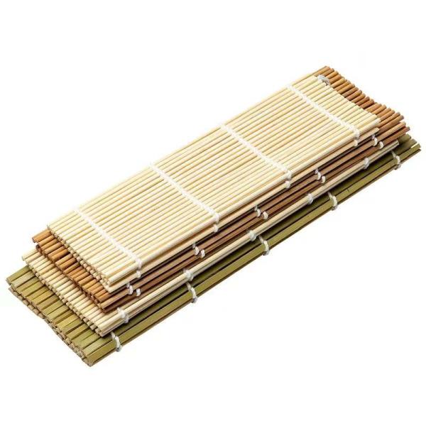 Quality Natural Color Bamboo Sushi Rolling Mat 24cmx24cm / 27cmx27cm for sale