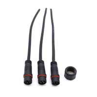 Quality PVC Screw Type Wire Connector , Ip68 2 Pin Connector M18 For LED Strip for sale