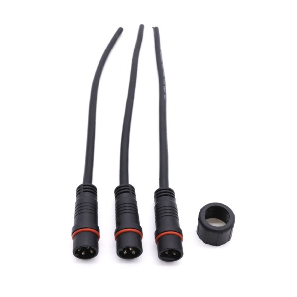 Quality PVC Screw Type Wire Connector , Ip68 2 Pin Connector M18 For LED Strip for sale