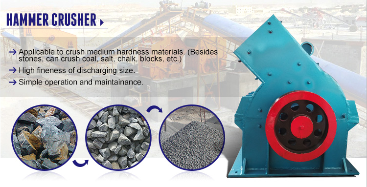 Hot selling hammer crusher machine rock jaw stone crusher