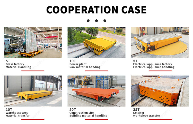 3 Tonne Electrical Rail-mounted Bogie System Transfer Vehicles