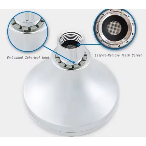 Quality Chrome Finished Multi-Function Shower Head For High Pressure Water Saving In for sale