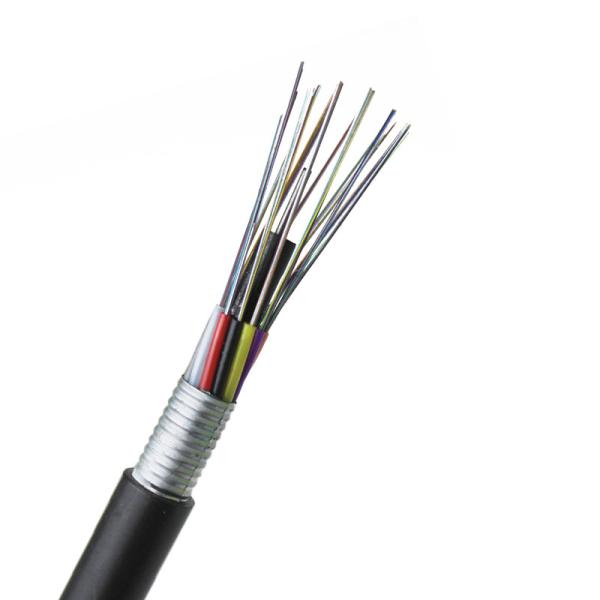 Quality 144 core Outdoor Fiber Optic Cable Single Mode G652D Armoured GYTS for sale