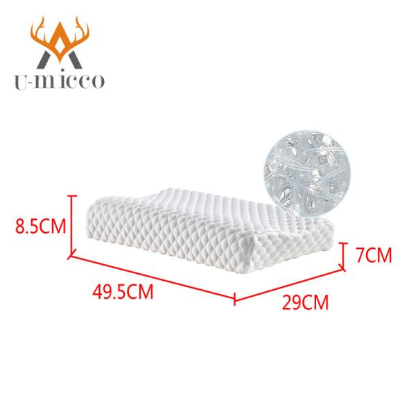 Quality Anti-bacterial Polymer Pillow Wave Shape Children Bed Pillow for sale